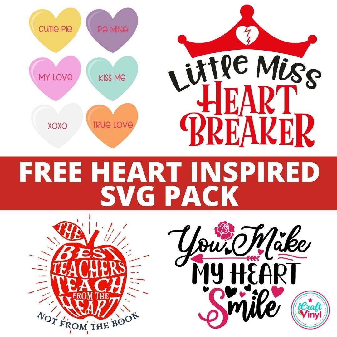 Free Heart Inspired SVG Bundle - Icraftvinyl