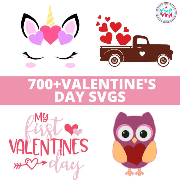 FREE SVGS: 700+ Valentine's Day Designs - Icraftvinyl